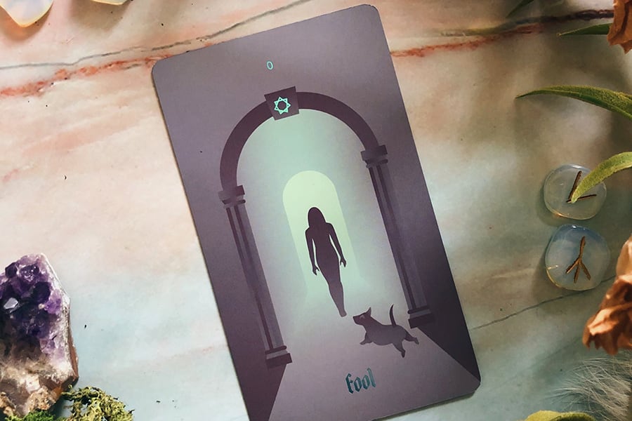 Modern Fool Tarot Card