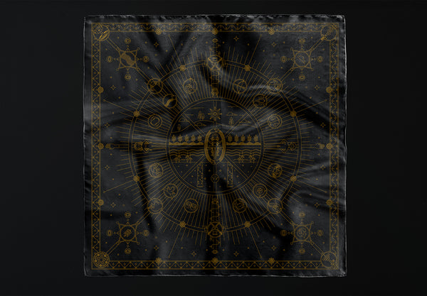 Map of the Universe of the Soul Silk Altar Cloth - Tarot Spread Cloth ...